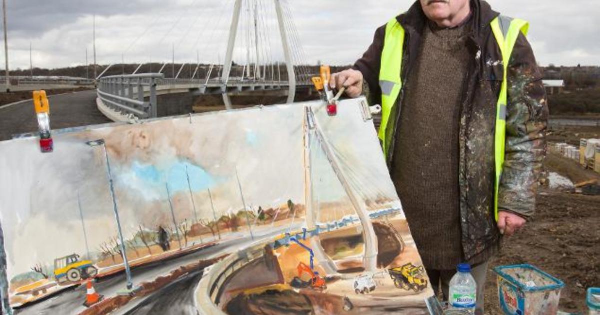 Artist puts Northern Spire in the frame - Sunderland City Council